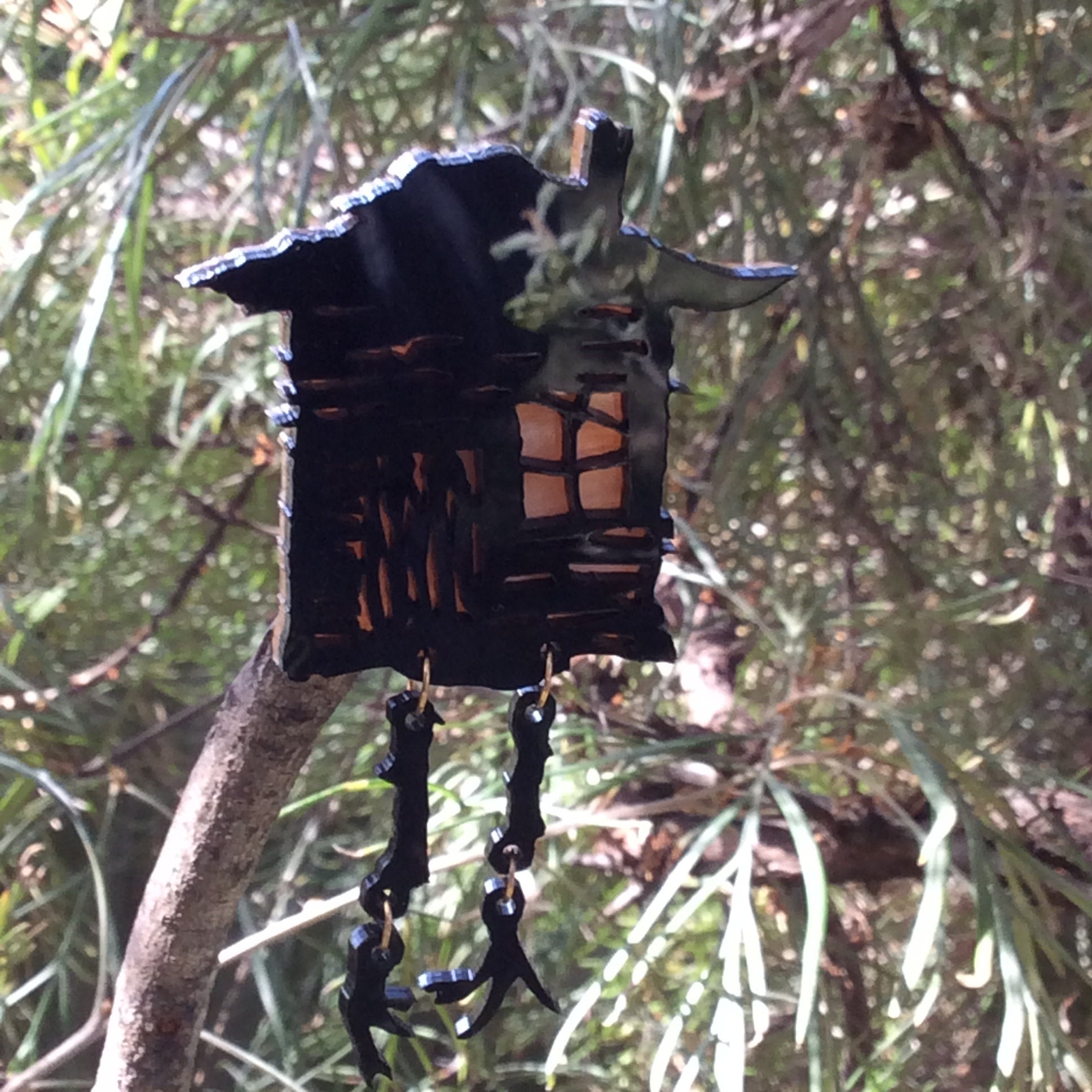 Baba Yaga Set: Brooch, Earrings & Original Story - Etsy