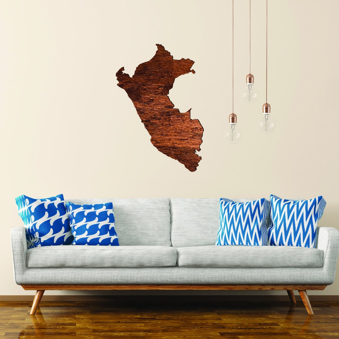 Wooden Map of Peru | Indoor Outdoor Wood Sign| Peru Wooden Map ...