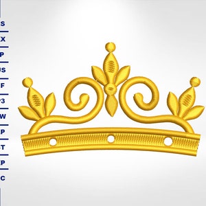 Crown Set Embroidery Design, Crown Embroidery Machine, King Crown ...