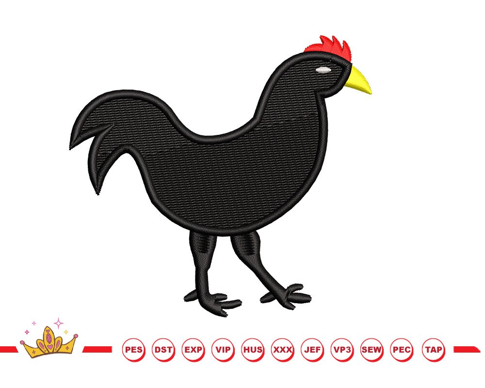 Chicken Embroidery Design Embroidery Chicken Chicken - Etsy