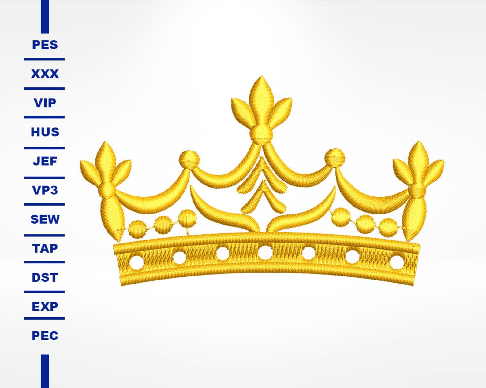 Crown Set Embroidery Design Crown Embroidery Machine King - Etsy