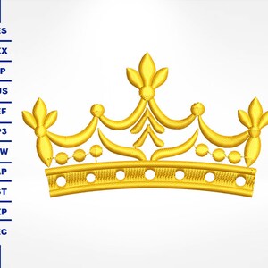 Crown Set Embroidery Design, Crown Embroidery Machine, King Crown ...