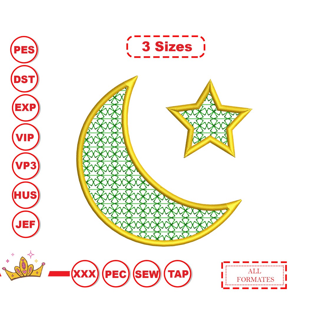 Ramadan Embroidery Design, Islamic Embroidery Design Instant Download ...