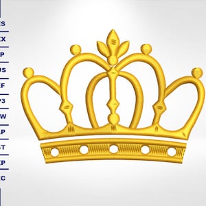 Crown Set Embroidery Design, Crown Embroidery Machine, King Crown ...