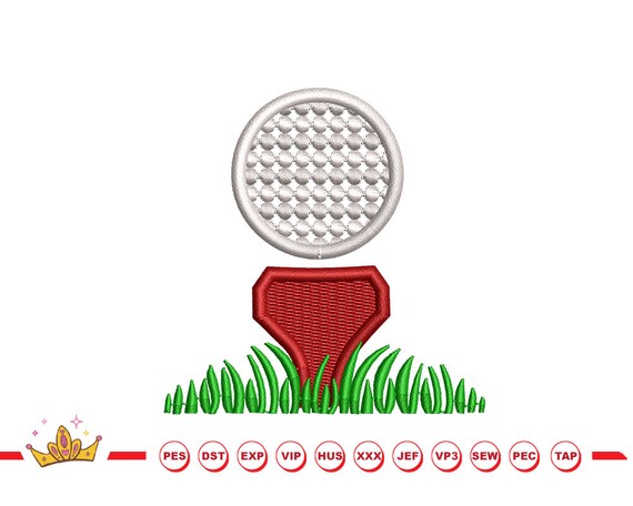 Golf Ball Embroidery Design Golf Ball Silhouette Embroidery - Etsy