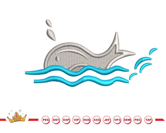 Whale Embroidery Design Whale Embroidery Designs Embroidery - Etsy