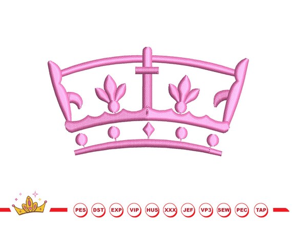 Crown Embroidery Design King Crown Embroidery Pattern - Etsy