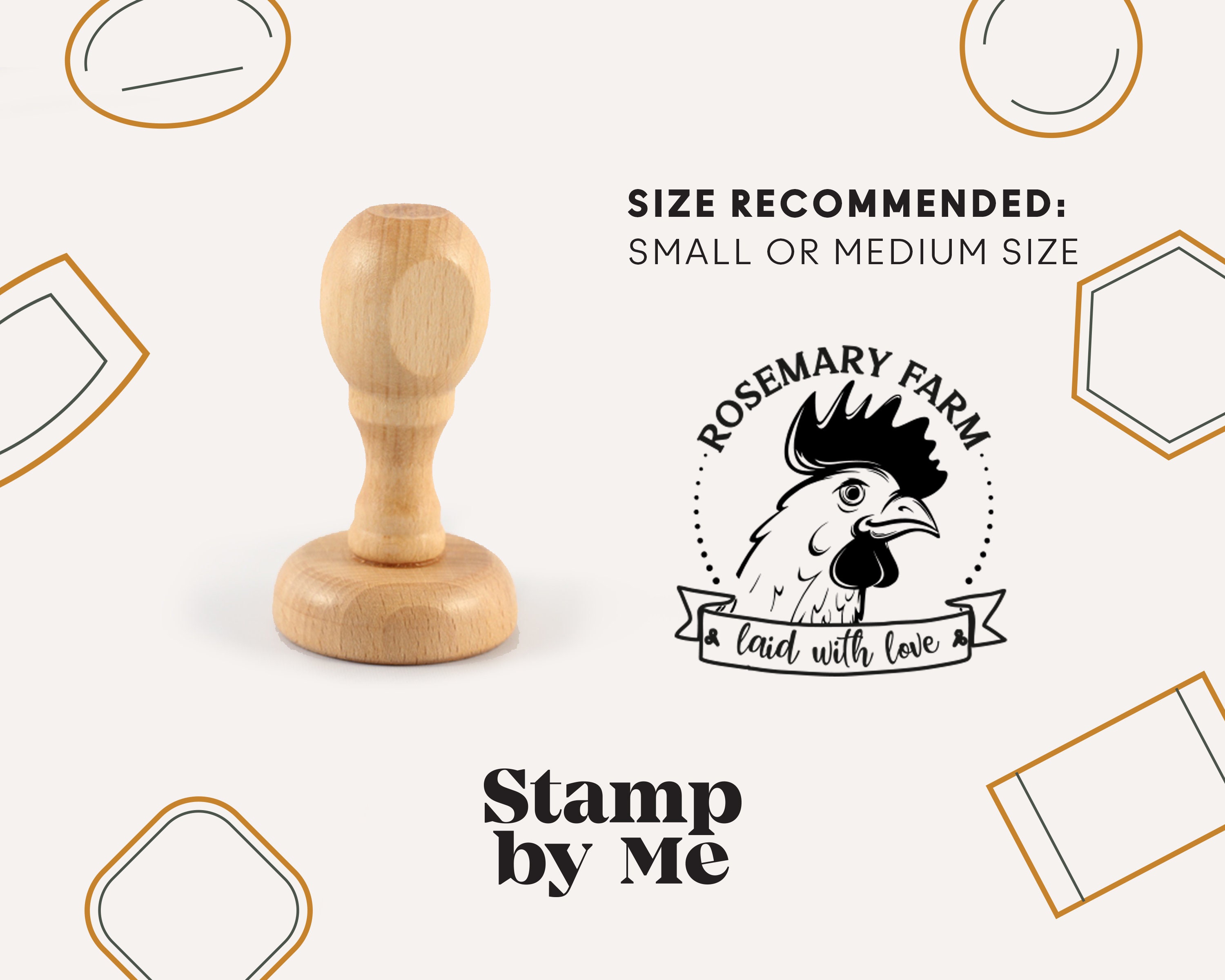 Stamps & Seals Small Size Tag Chicken Egg Rubber Stamp Paper & Party ...