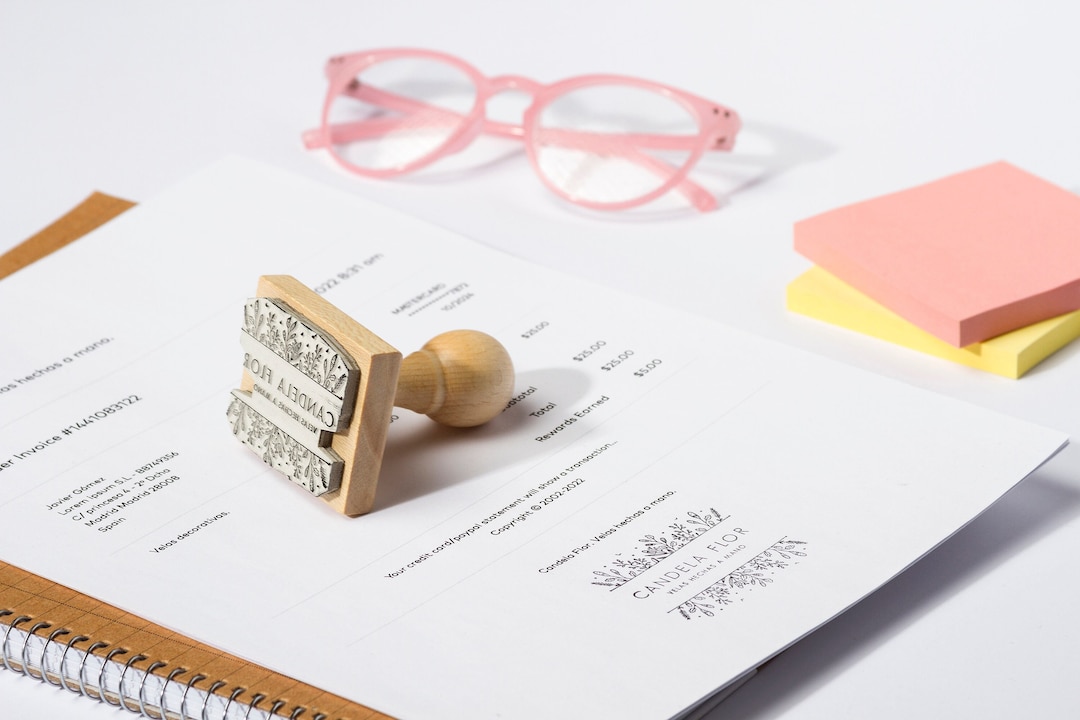 BUSINESS LOGO STAMP From Your Design or Logo | Self Inking or Wood ...