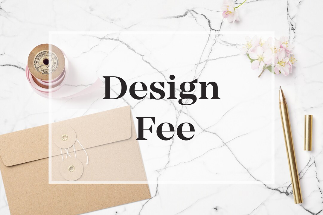Design Fee to Receive Help With Your Design - Etsy