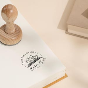 Custom BOOK EMBOSSER STAMP | Personalized Library Stamp | Choose From ...