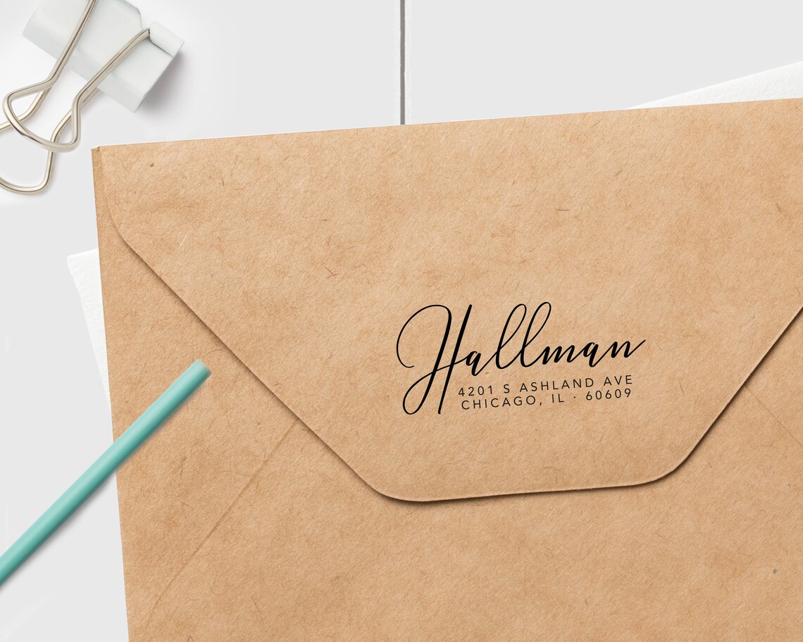 CUSTOM ADDRESS STAMP Modern Address Stamp Personalized - Etsy