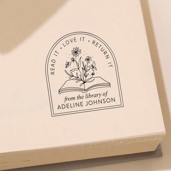 Personalized Book Stamps - Etsy