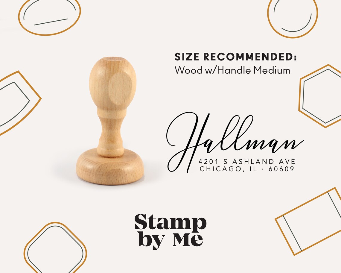 CUSTOM ADDRESS STAMP Modern Address Stamp Personalized - Etsy