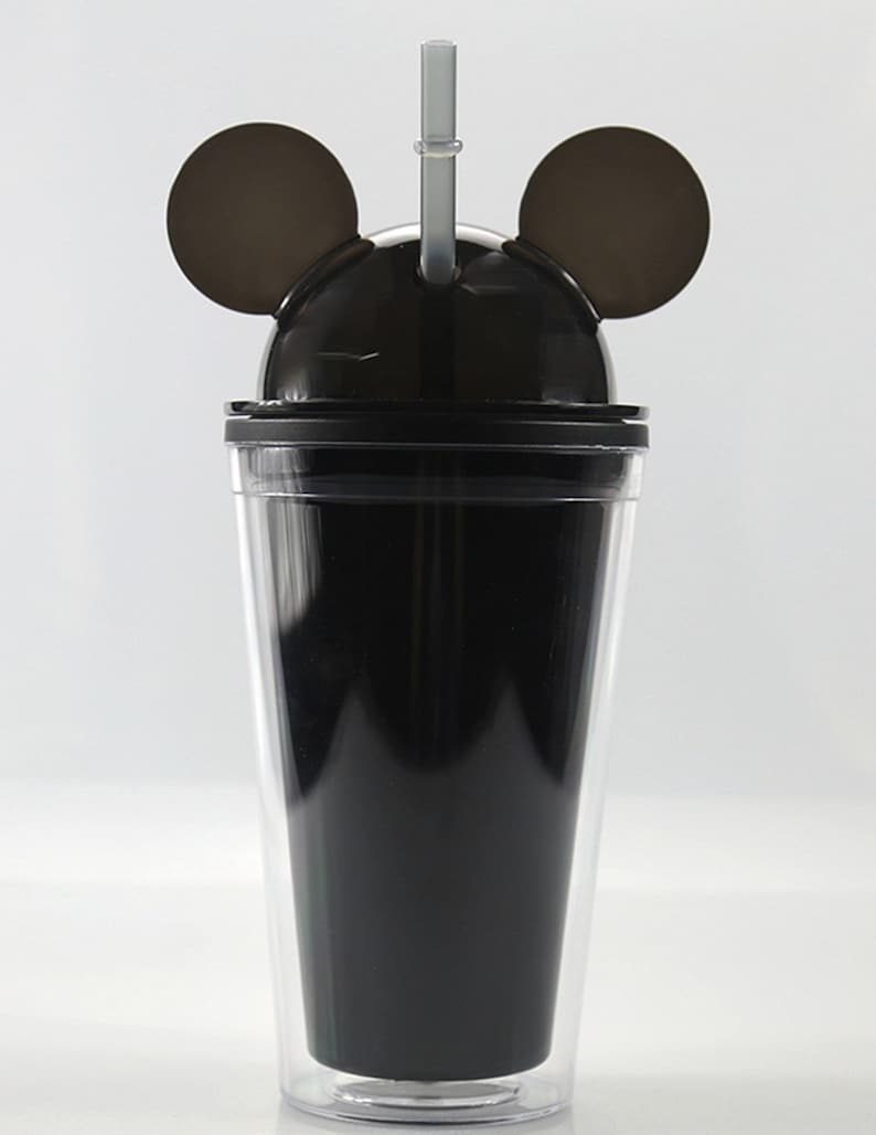 Clear Mouse Ears with Dome Lid Tumbler 16oz | Etsy