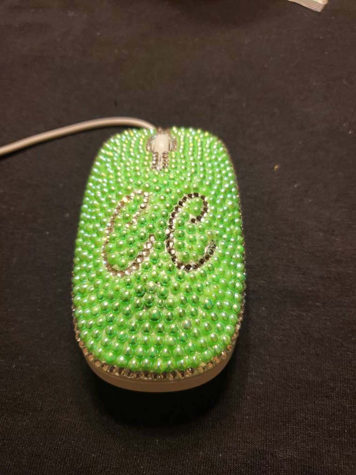 Bling Computer Mouse With Pearls & Rhinestones | Etsy