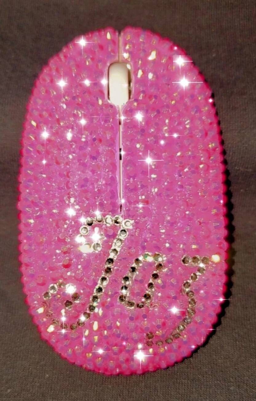Hot Pink Bling Computer Mouse | Etsy