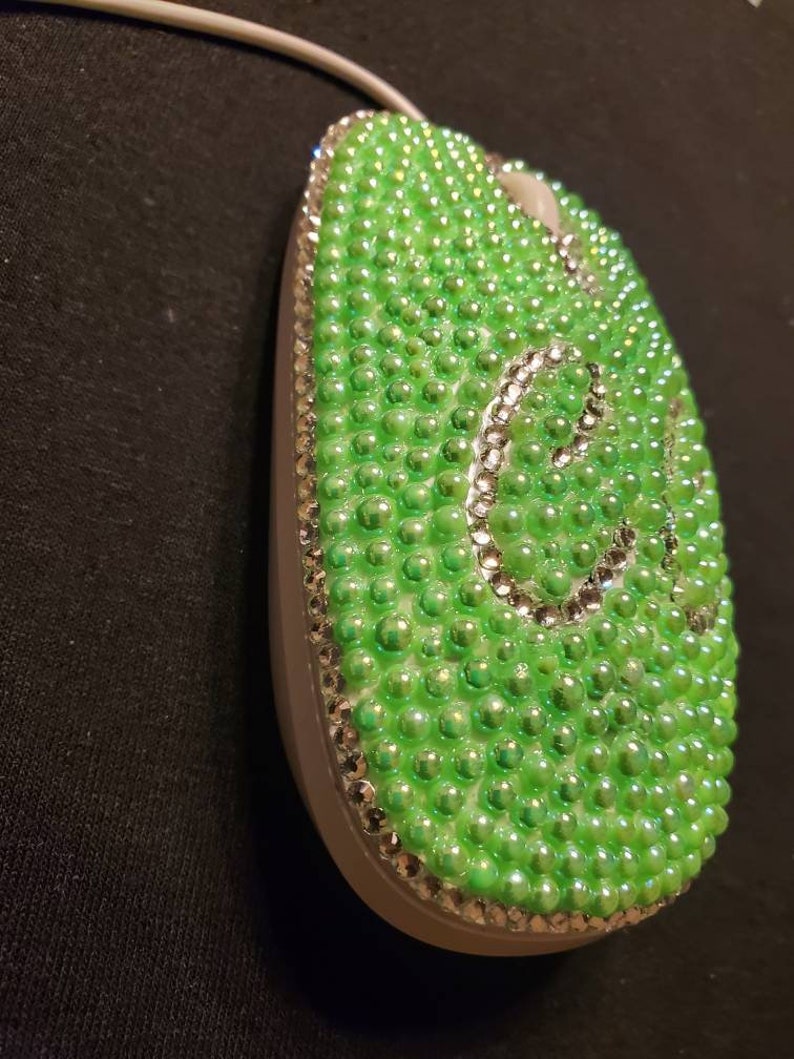 Bling Computer Mouse - With Pearls & Rhinestones - Etsy