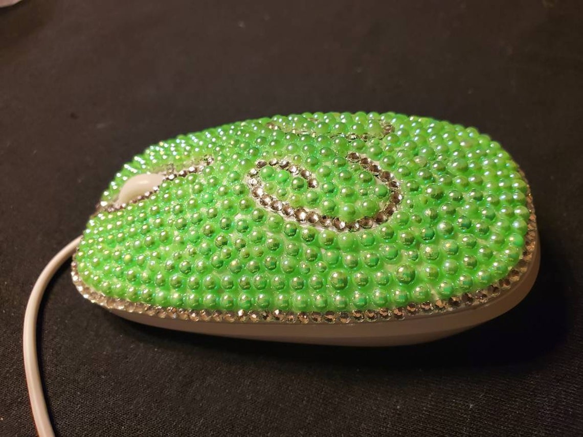 Bling Computer Mouse With Pearls & Rhinestones | Etsy