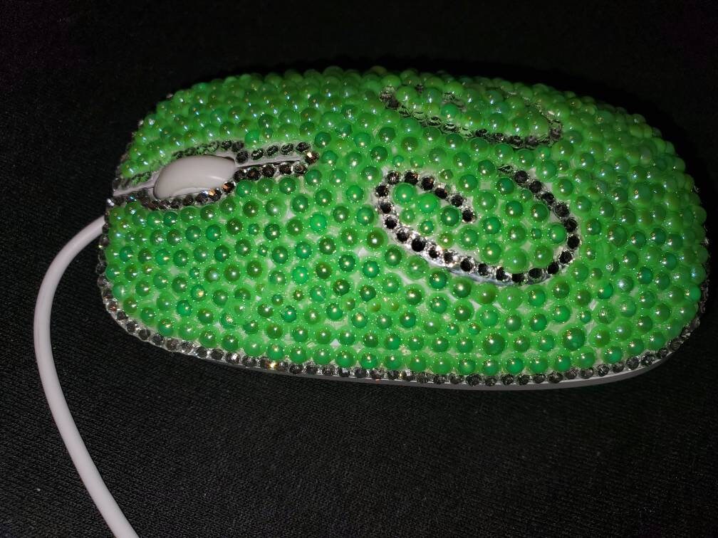 Bling Computer Mouse - With Pearls & Rhinestones - Etsy