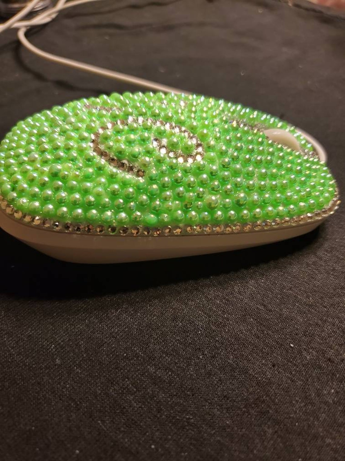 Bling Computer Mouse With Pearls & Rhinestones | Etsy