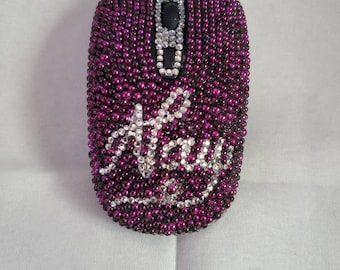 Bling Computer Mouse With Pearls & Rhinestones | Etsy