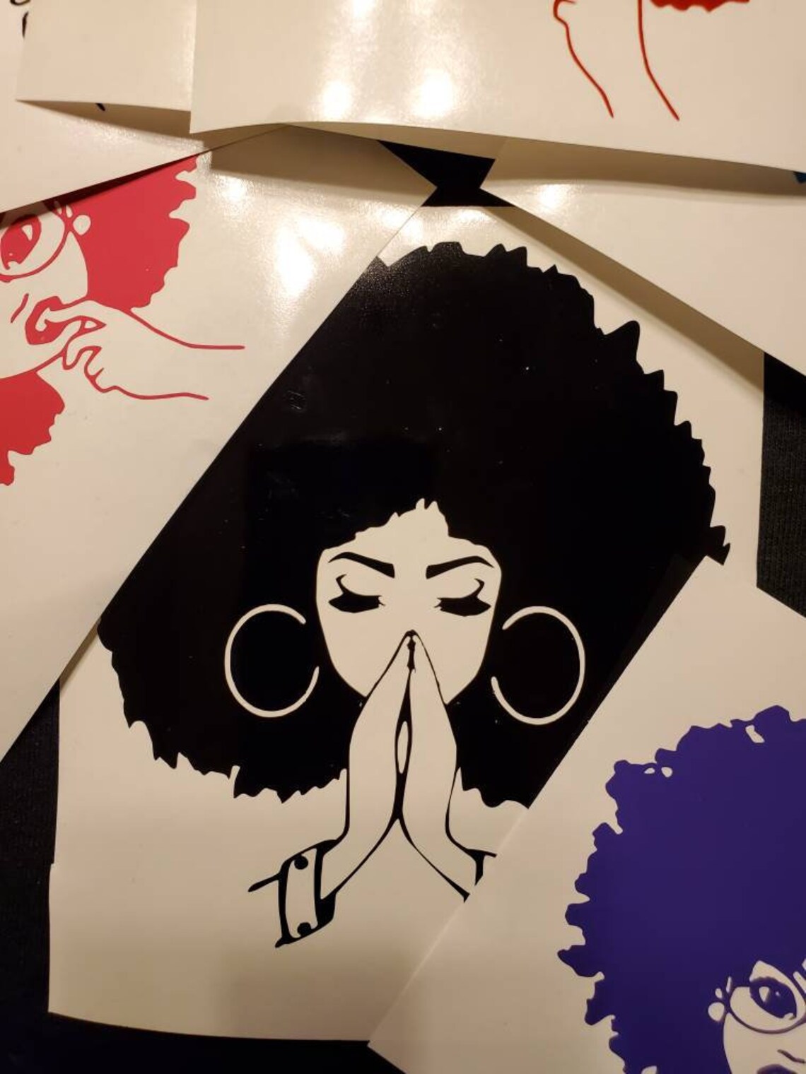 Praying Lady Decal Sticker | Etsy