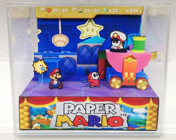 Paper Mario N64 3D Diorama Cube - Kolorado's Camp - Etsy Canada