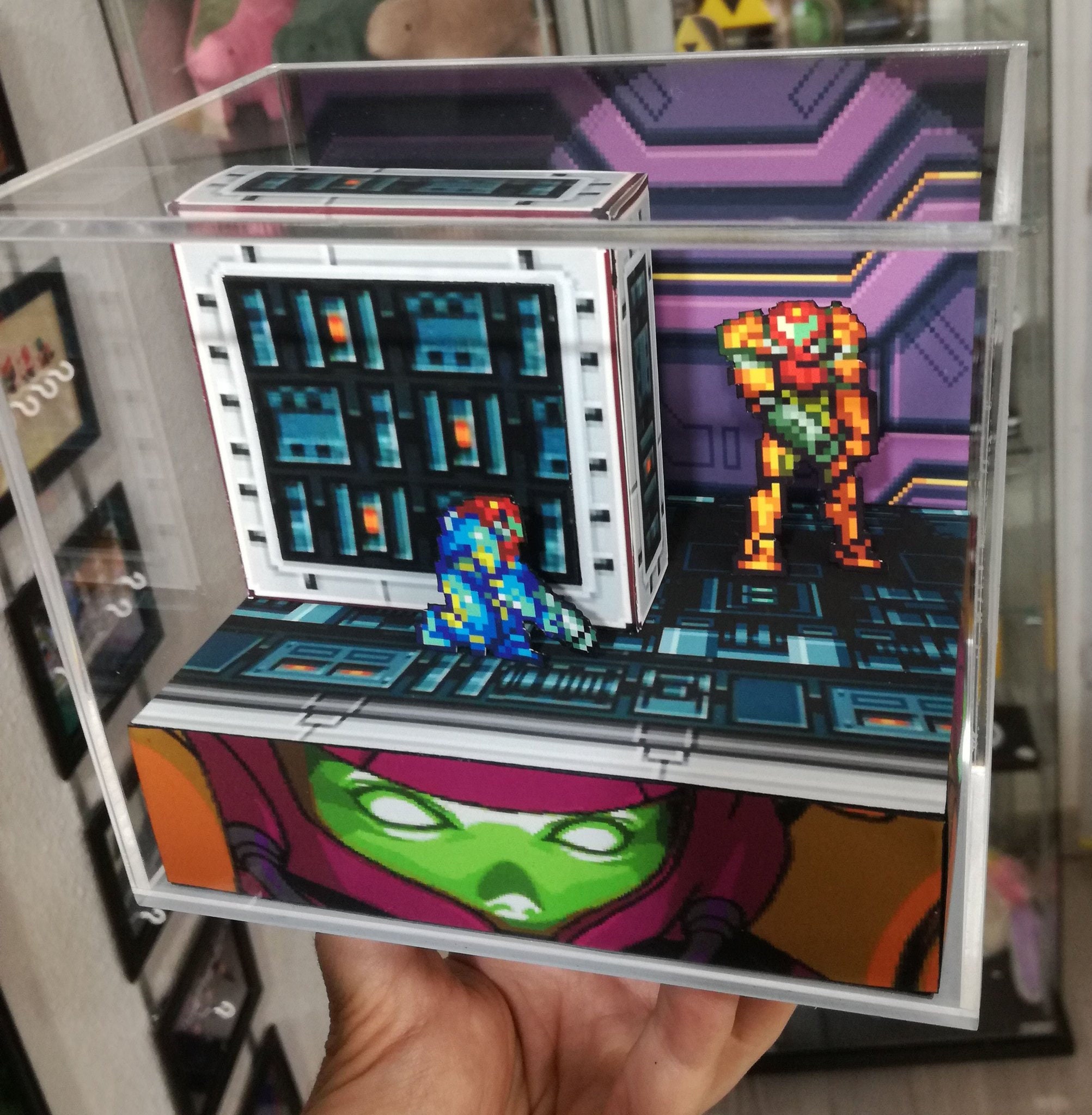 Metroid Fusion SA-X Cubic Diorama - Etsy