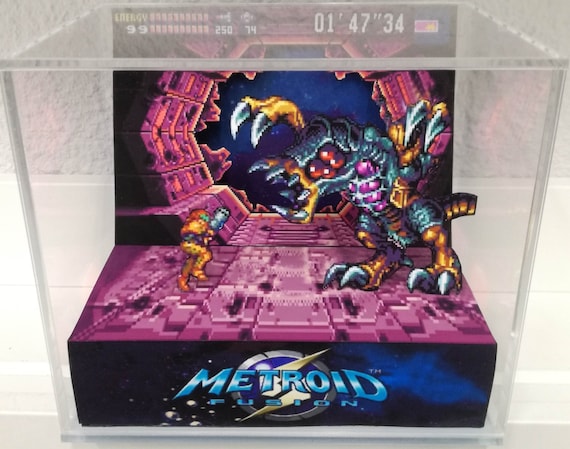 Metroid Fusion Cube Diorama - Etsy