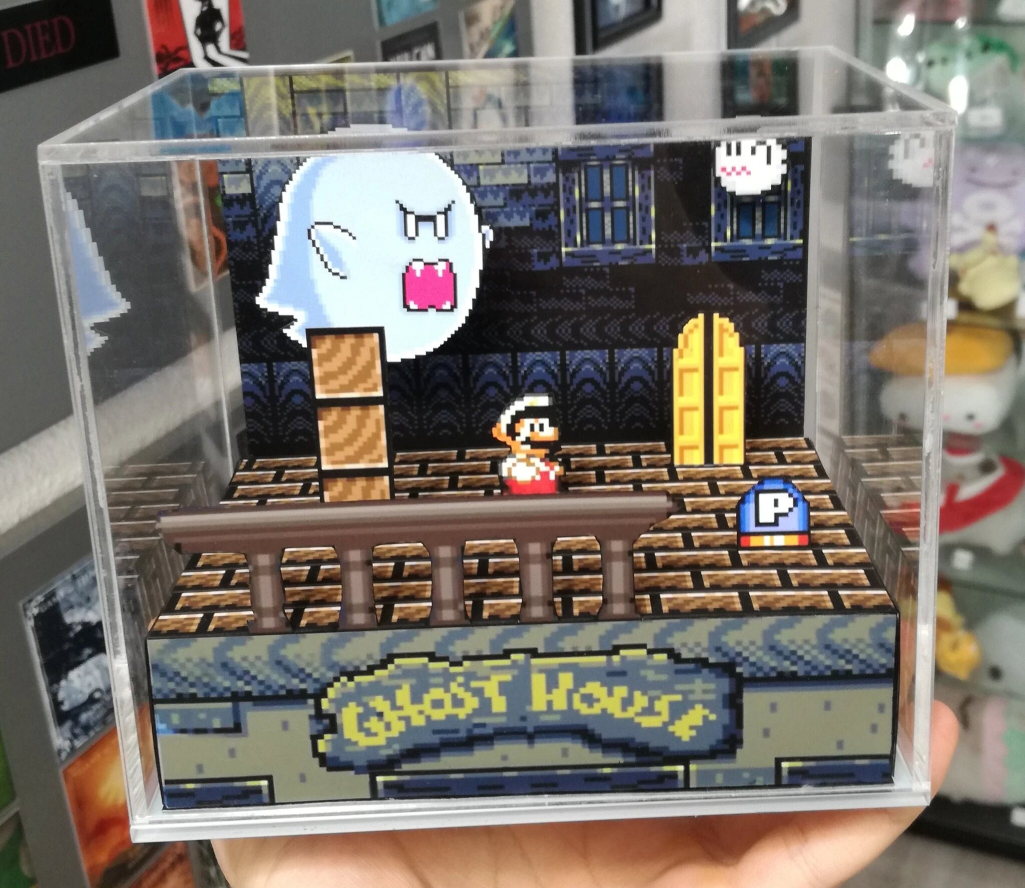 Super Mario World Cube Diorama | Etsy