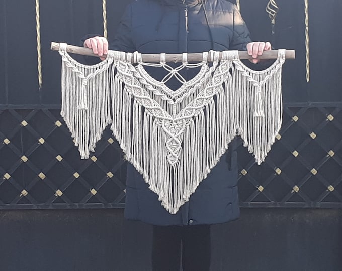 Großer Makramee Baum des Lebens,handgemachter gemütlicher Raum Dekor ...