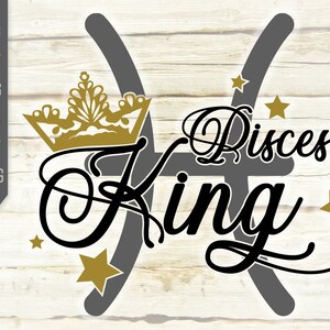 Pisces King Svg. Zodiac Sign Svg. Horoscope Svg. Pisces Sign Svg ...