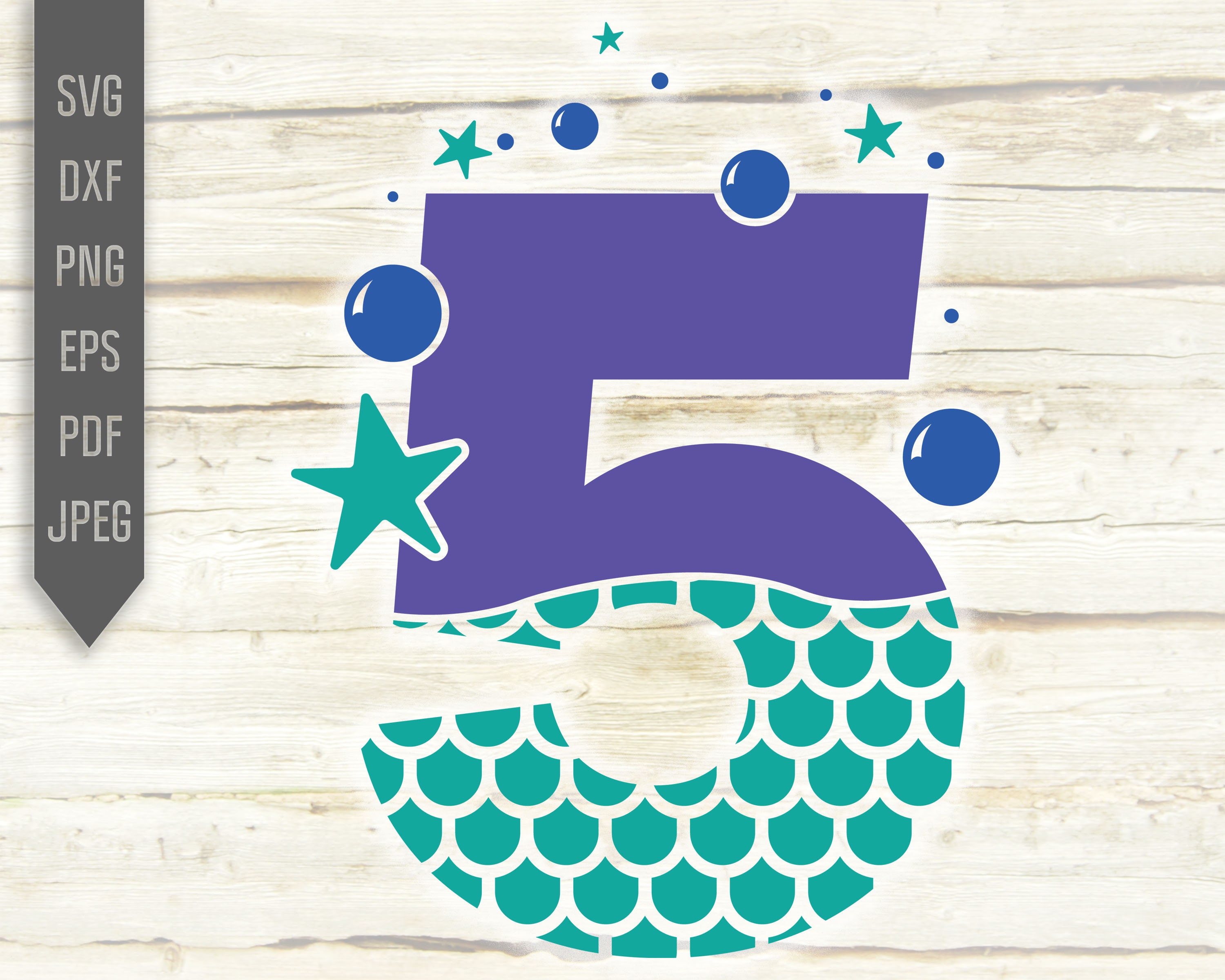 Mermaid Numbers 0-9 Svg. Mermaid Birthday Svg. First Mermaid | Etsy