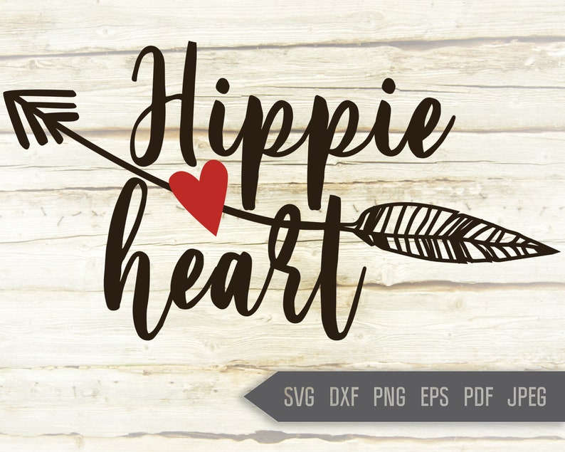 Hippie Heart Svg. Hippie Svg. Bohemian Svg. Boho Baby Svg. - Etsy