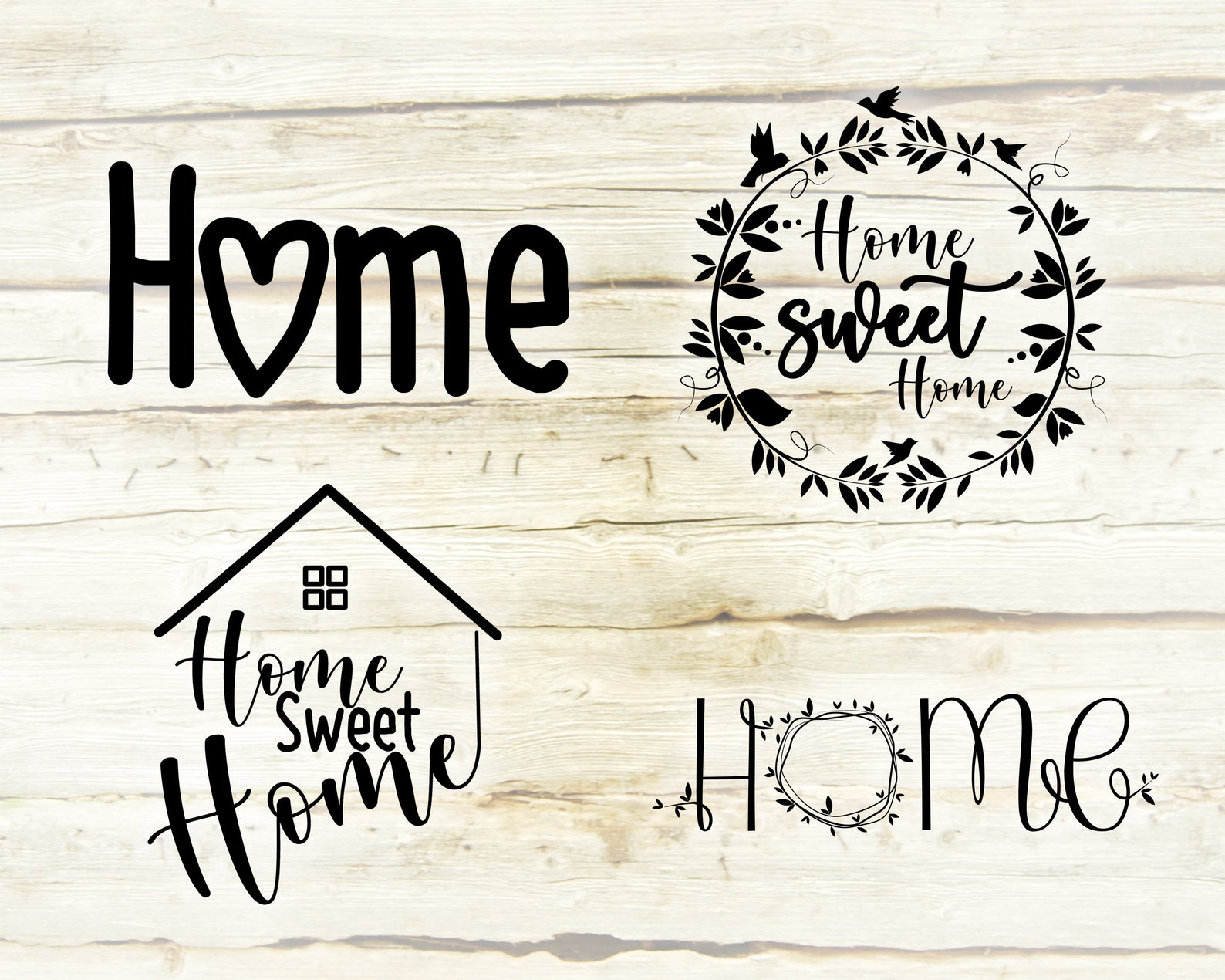 Home Sign Svg Bundle. Home Decor Svg. Family Svg. Home Svg. - Etsy
