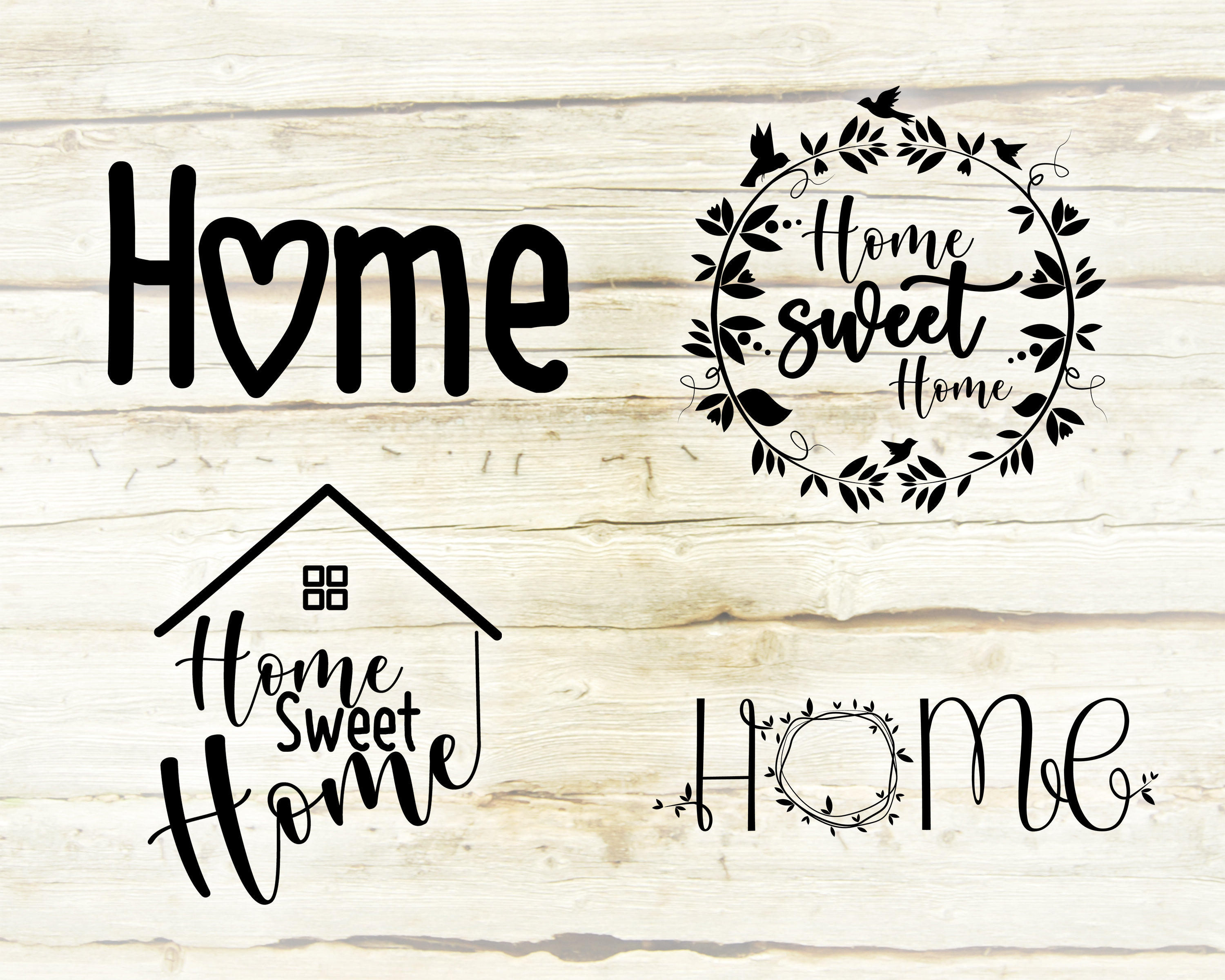Home Sign Svg Bundle. Home Decor Svg. Family Svg. Home Svg. - Etsy