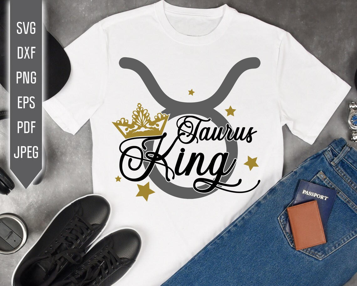 Taurus King Svg. Zodiac Sign Svg. Horoscope Svg. Taurus Sign | Etsy