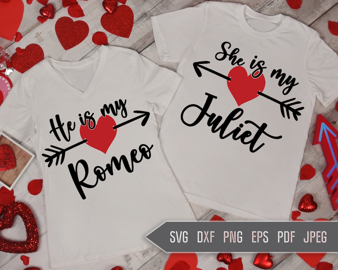 Couples Shirts Svg. Valentine's Day Matching Couples Svg. - Etsy
