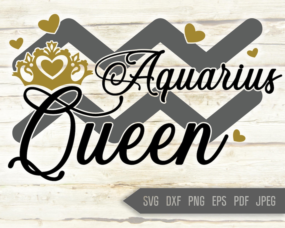 Aquarius Queen Svg. Zodiac Sign Svg. Horoscope Svg. Aquarius | Etsy Canada