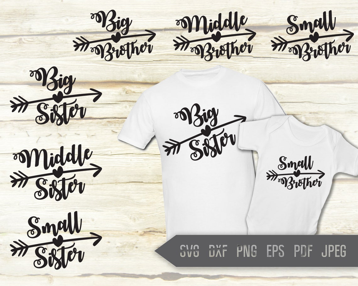 Matching Siblings Shirts. Sisters Svg. Brothers Svg. Brother | Etsy