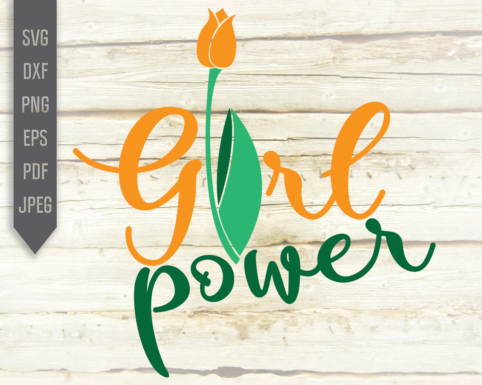 Girl Power Svg. Tulip Svg. Woman Power Svg. Feminist Svg. | Etsy