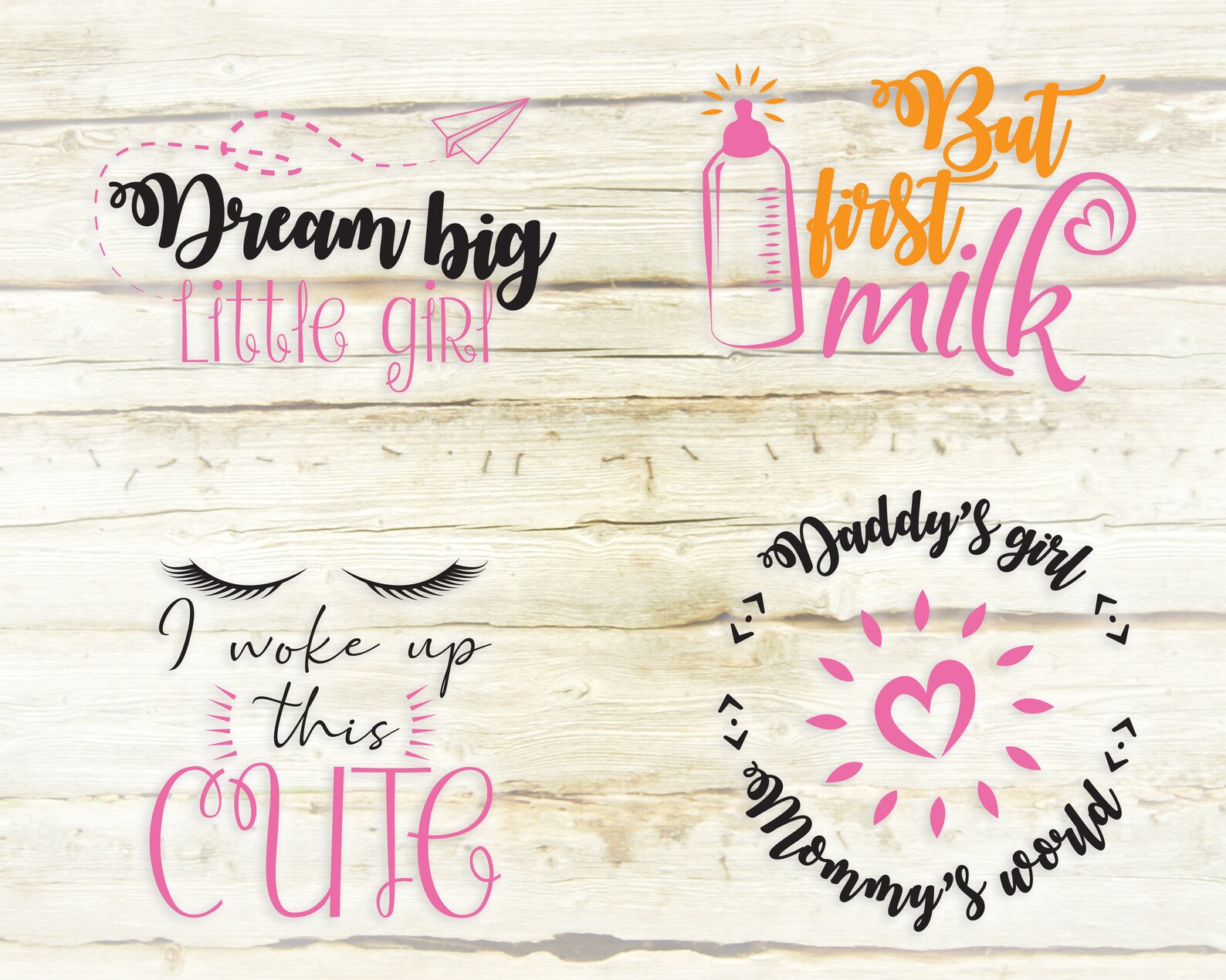 Baby Girl Svg Bundle. Baby Girl First Birthday Svg. Little | Etsy