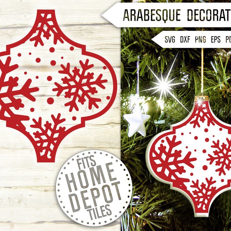 Home Depot Arabesque Tile Ornaments - Etsy