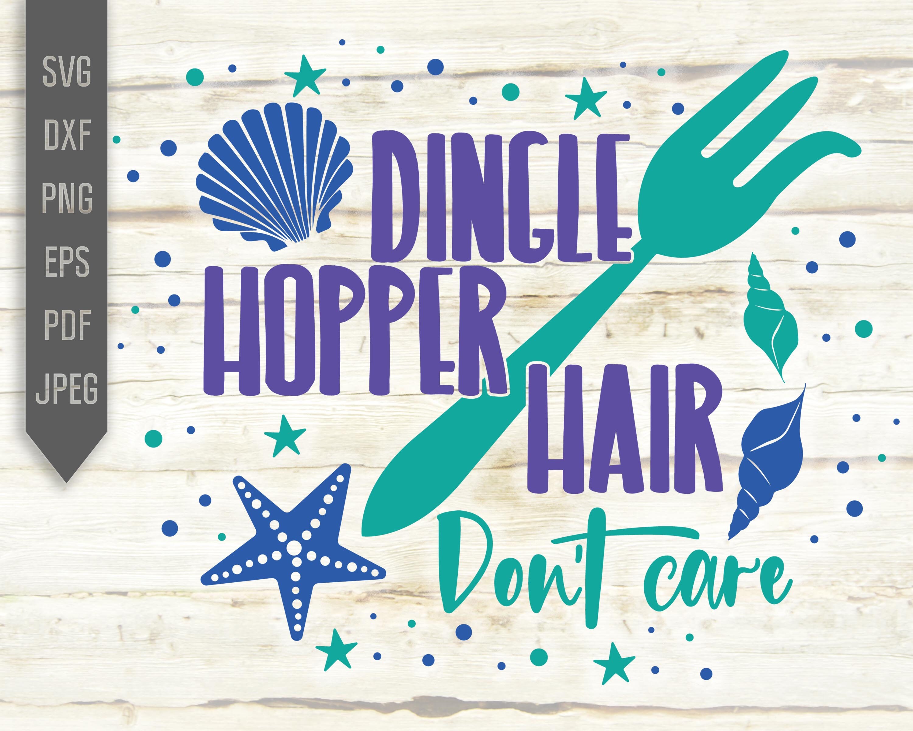 Dingle Hopper Hair Don't Care Svg. Dinglehopper Svg. | Etsy