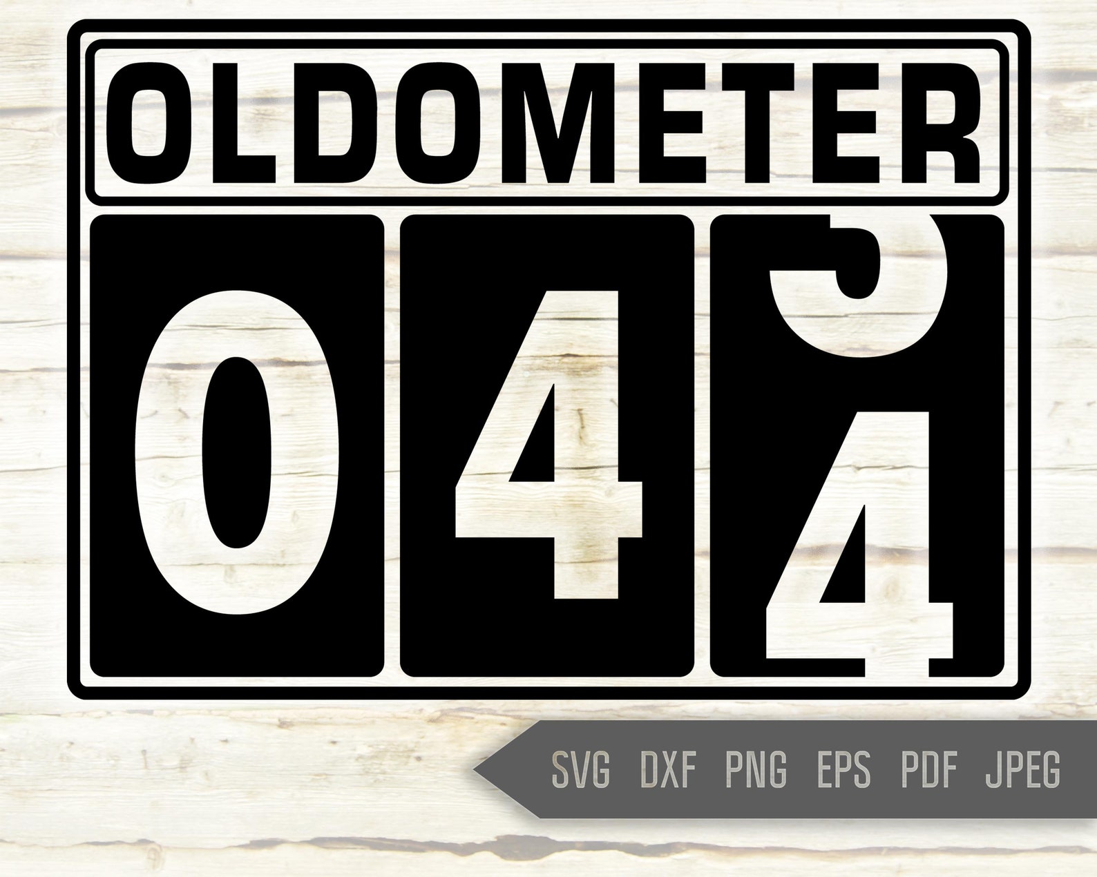 44th Birthday Svg. Oldometer Svg. Man Birthday Svg. Forty Four Years ...