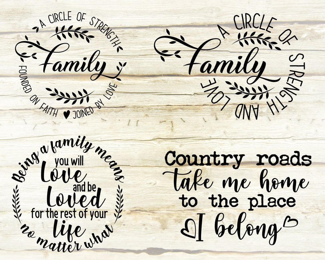 Home Sign Svg Bundle. Home Decor Svg. Family Svg. Home Svg. - Etsy