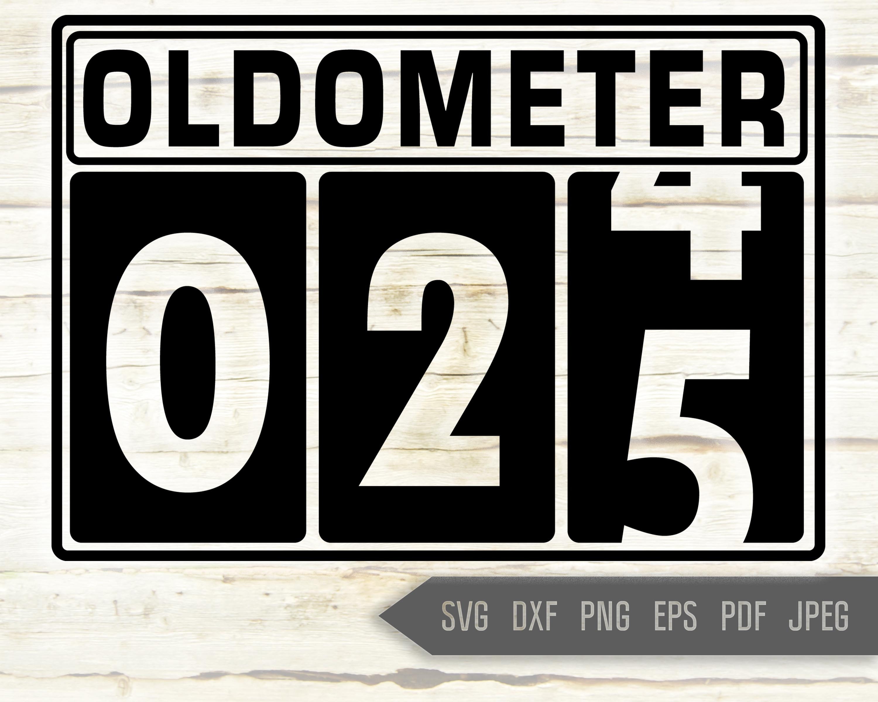 25th Birthday Svg. Oldometer Svg. Man Birthday Svg. Twenty | Etsy