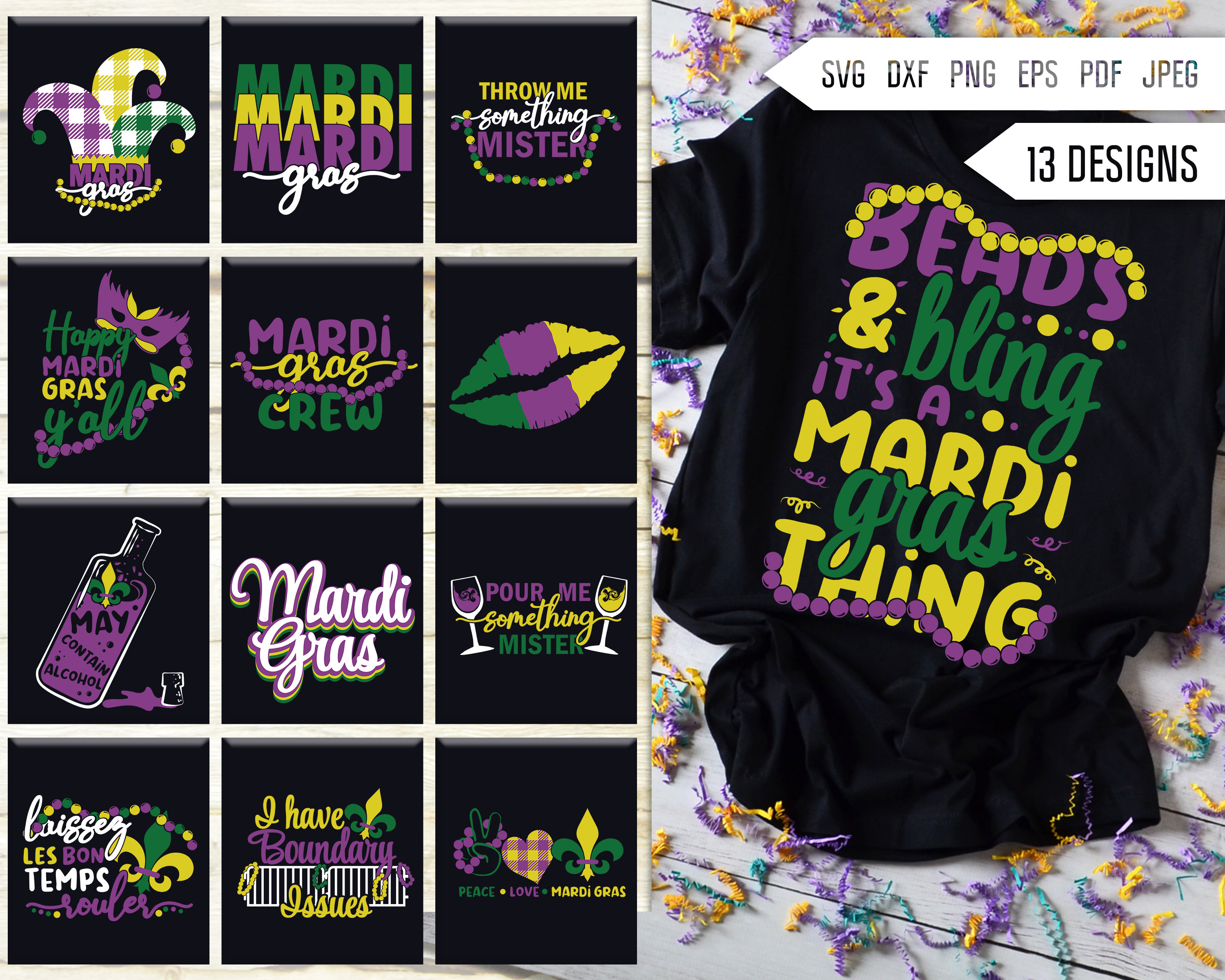 Mardi Gras Svg Bundle. Mardi Gras Svg. New Orleans Svg. - Etsy