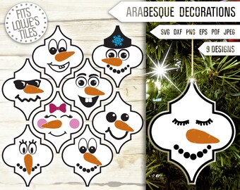 Funny Arabesque Tile Ornament Svg Bundle. Christmas Arabesque | Etsy